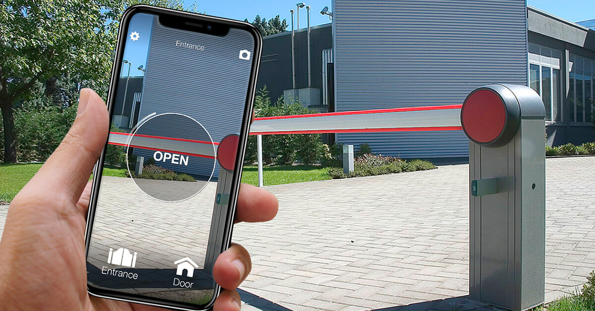 Smartphone gate opener for companies. Employee and supplier access ...